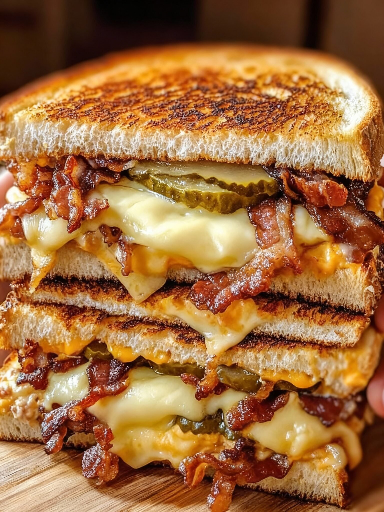 Dill Pickle Bacon Grilled Cheese Recipe - rapidrecipes.blog