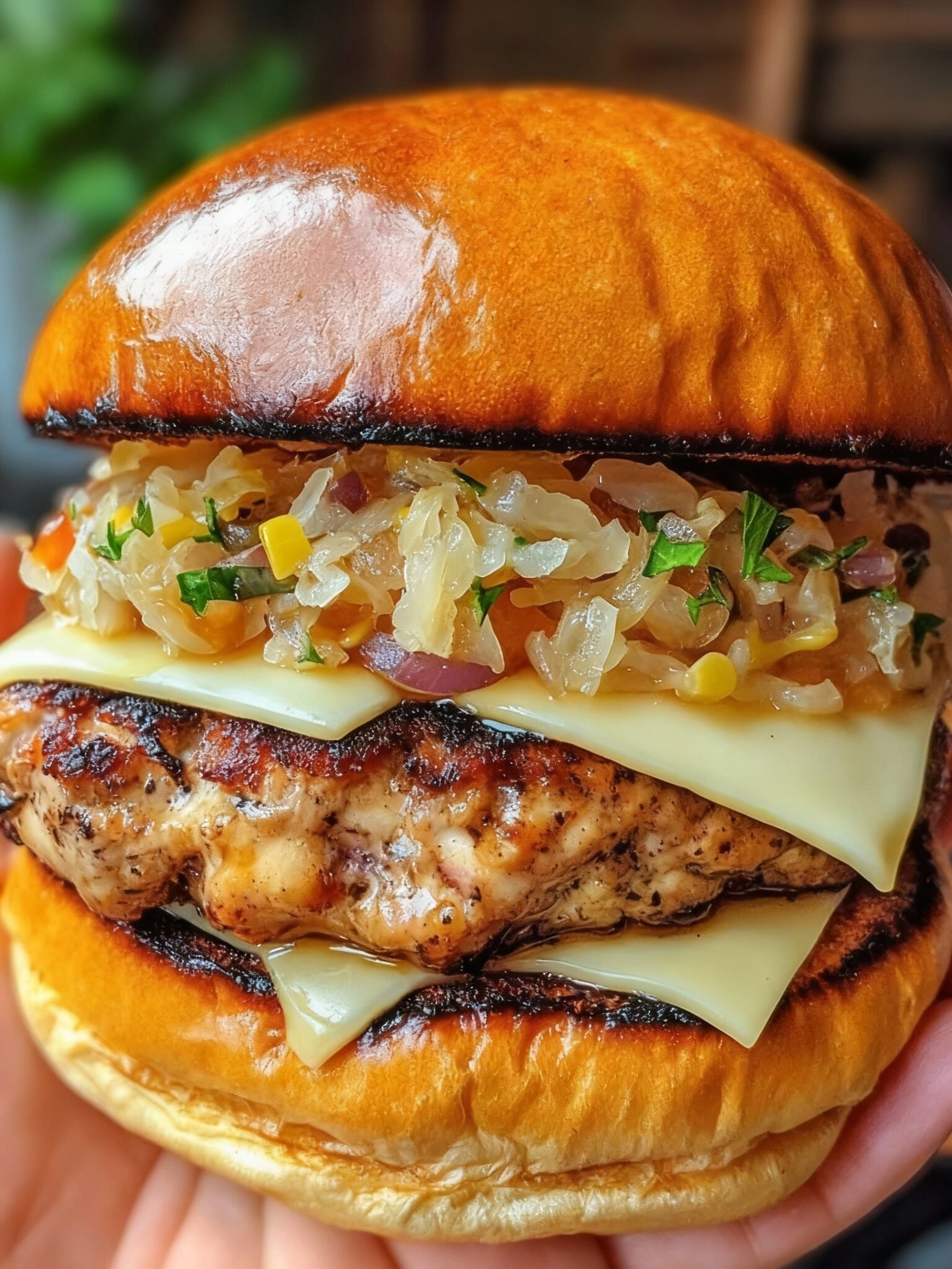 Oktoberfest Maple Mustard Chicken Burger Recipe - rapidrecipes.blog